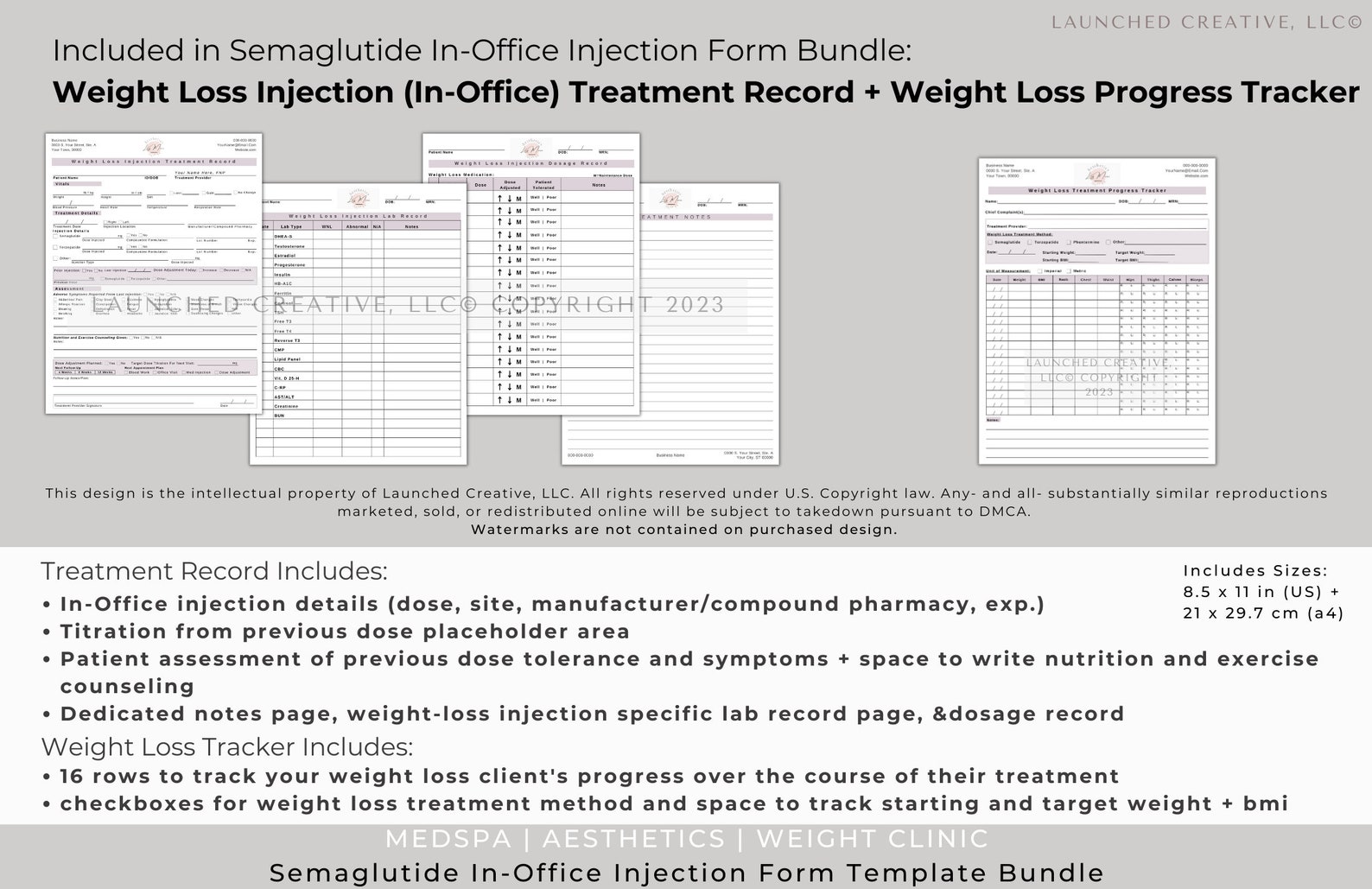 Semaglutide Weight Loss Injection Form Bundle Semaglutide In-office ...