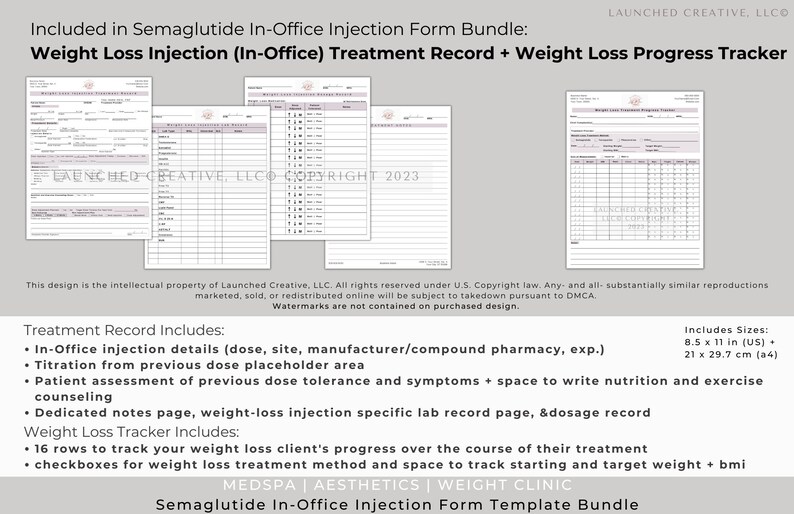 Semaglutide Weight Loss Injection Form Bundle Semaglutide In-office ...
