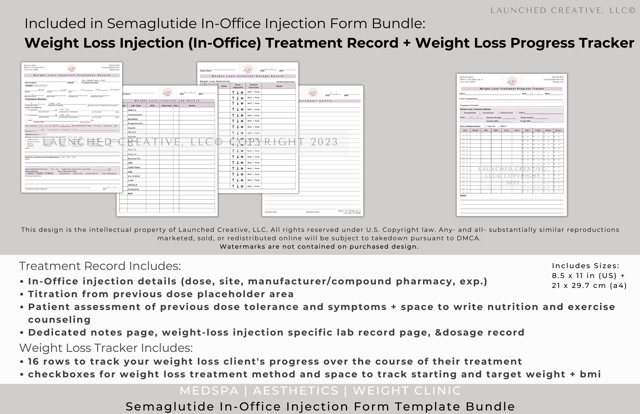 Semaglutide Weight Loss Injection Form Bundle Semaglutide In-office ...