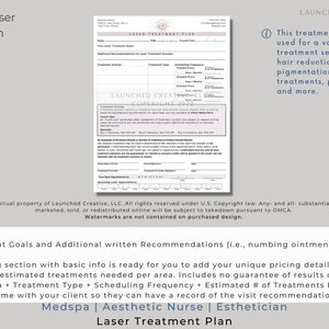 Laser Hair Reduction Form Bundle | Laser Consent | Laser Hair Consult ...