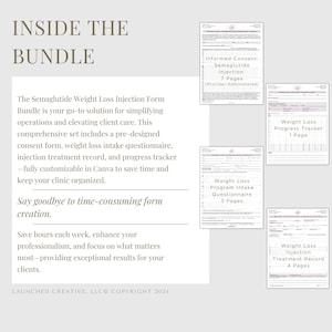Semaglutide Weight Loss Injection Form Bundle | Semaglutide In-office ...