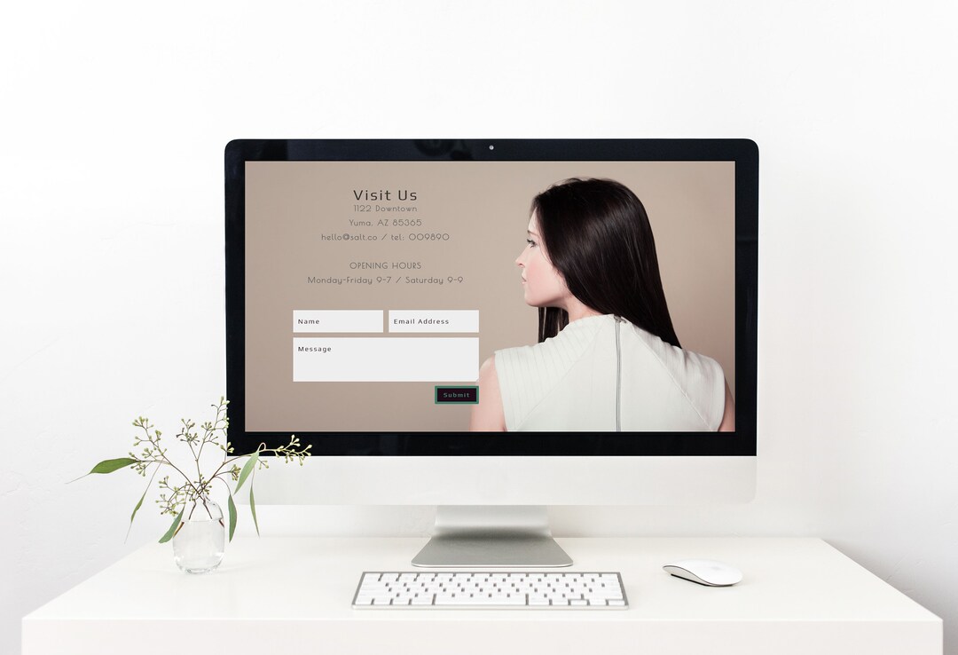 Salt Salon Beauty One Page Layout (wordpress Divi Theme Website ...