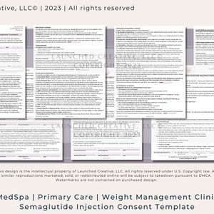 Semaglutide Weight Loss Injection Consent Form Template | Semaglutide ...