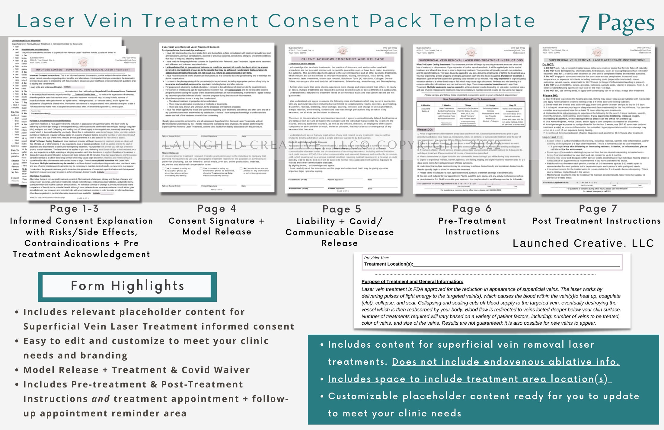 Laser Vein Removal Consent Form | Laser Vein Removal Consent Medspa ...