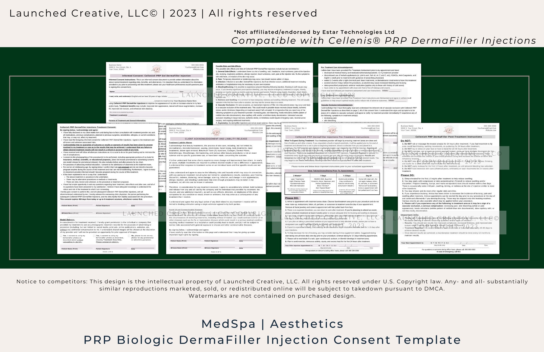 Cellenis PRP Dermafiller Consent Form Cellenis Biologic PRP Filler ...