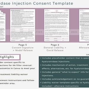 Hyaluronidase Filler Reversal Hyalase Informed Consent Template ...