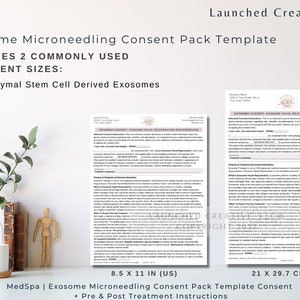 Exosome Microneedling Consent Template | Exosome Facial Rejuvenation ...