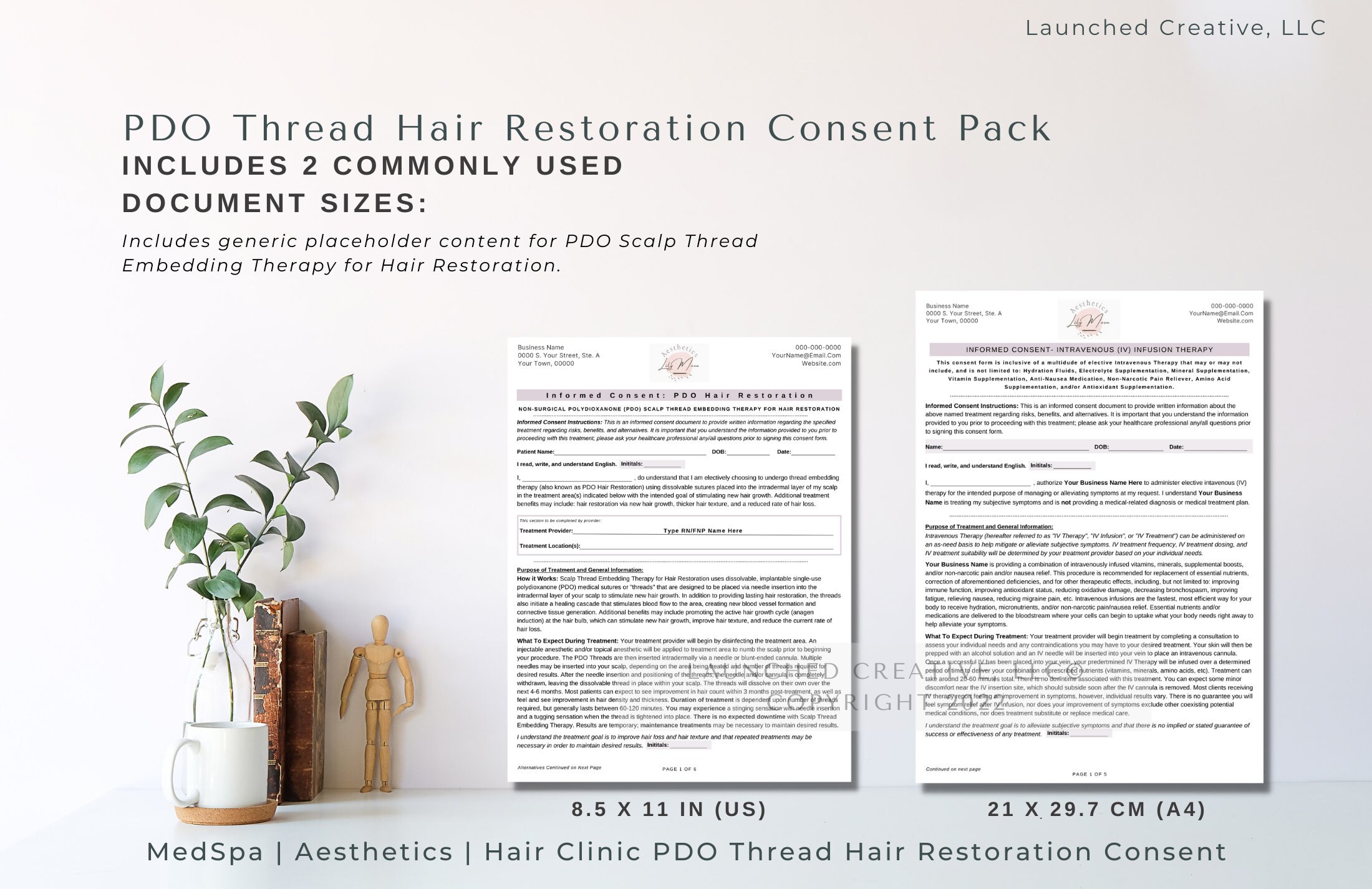PDO Thread Hair Restoration Consent | Scalp Thread Embedding Therapy ...