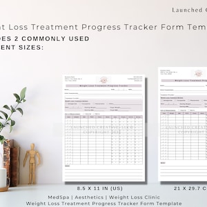 Weight Loss Treatment Progress Tracker Template | Semaglutide ...