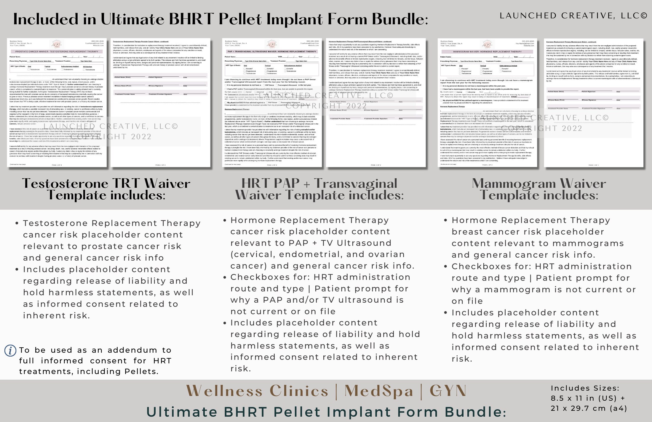 BHRT Pellet Implant Ultimate Form Bundle Testosterone Pellet - Etsy