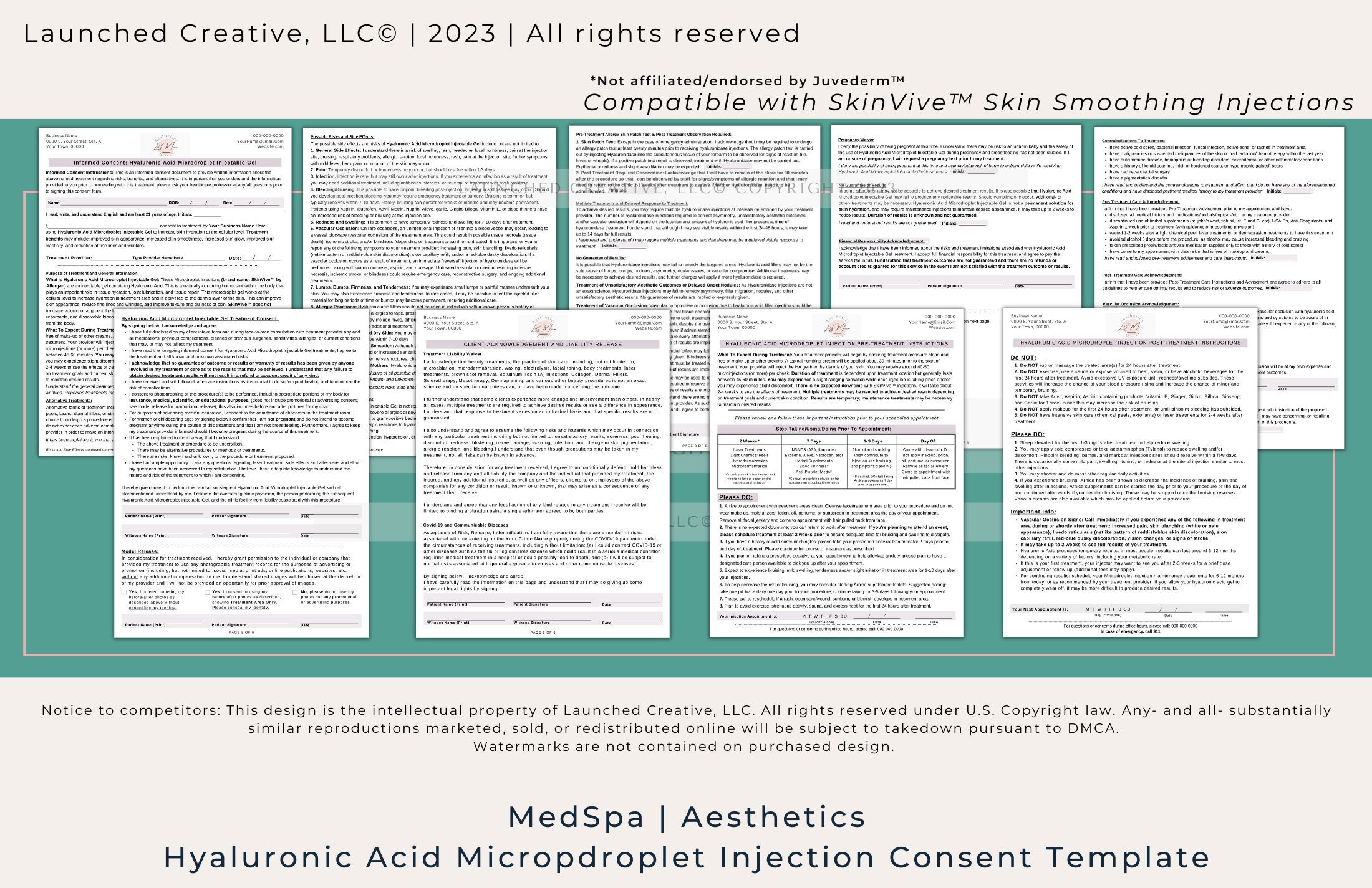 Hyaluronic Acid Skinvive Microdroplet Consent Form Skinvive Informed ...