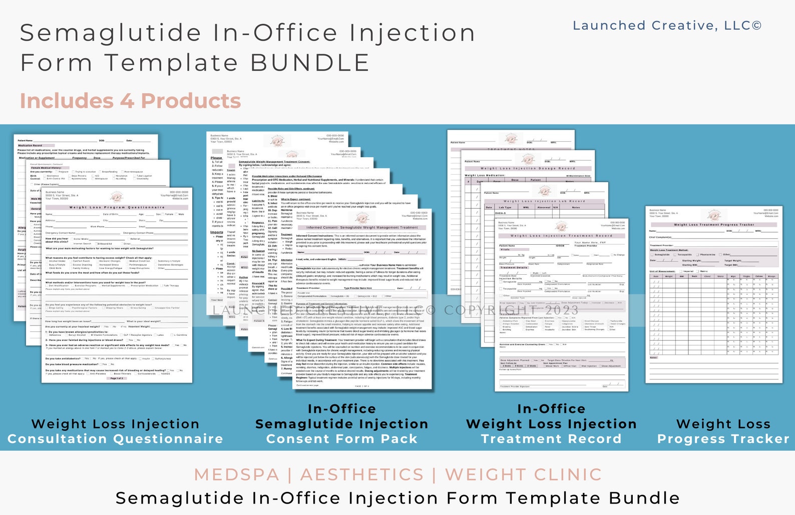 Semaglutide Weight Loss Injection Form Bundle Semaglutide In-office ...