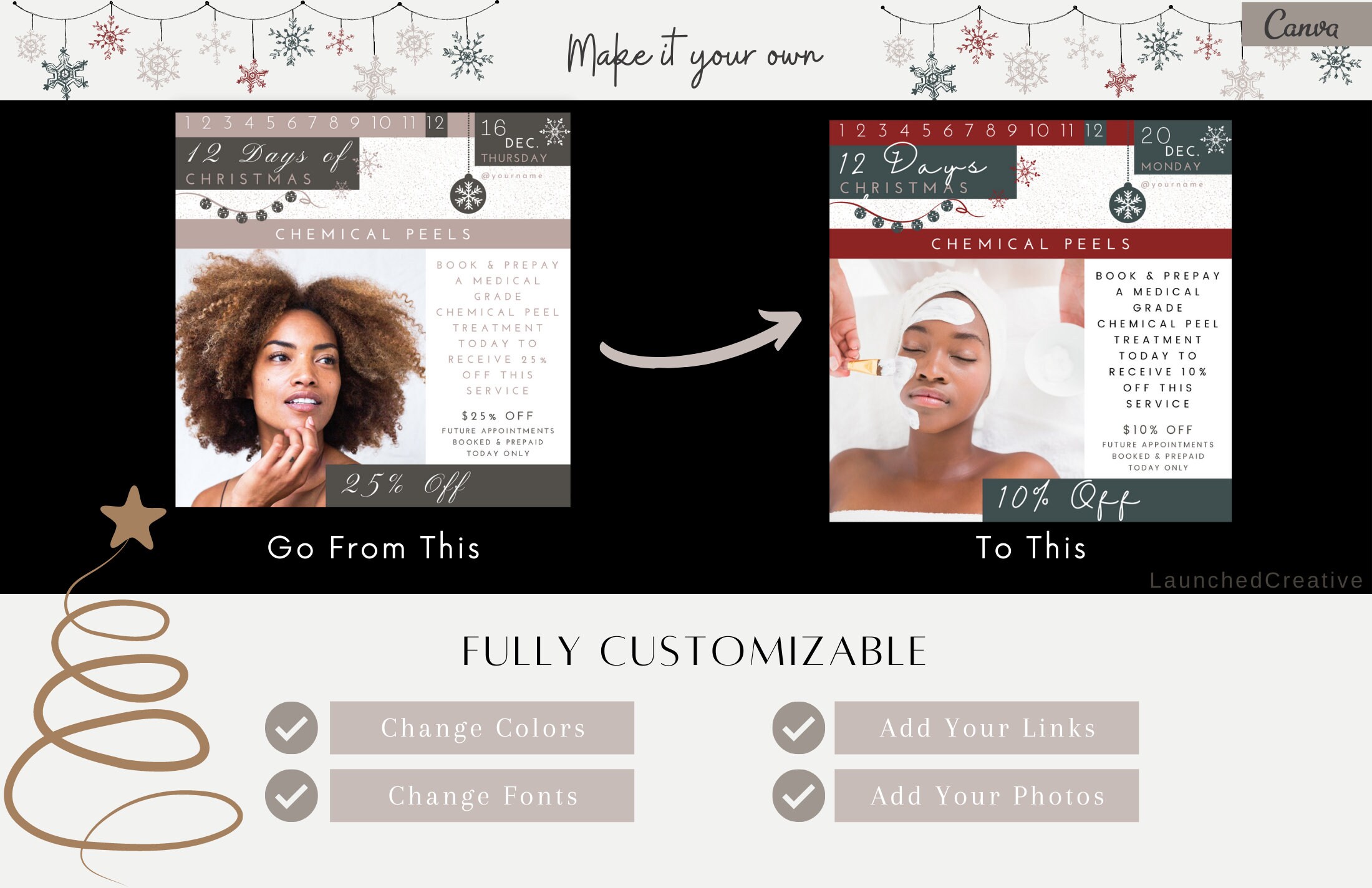 Nurse Injector Holiday Instagram Posts Medspa Christmas Instagram ...