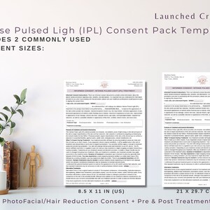 IPL Photofacial Consent Form | Intense Pulsed Light Consent Esthetician ...