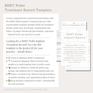 BHRT Pellet Implant Form Bundle | Testosterone Pellet Estrogen Pellet ...