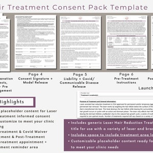 Laser Hair Reduction Consent Form Laser Hair Removal Consent - Etsy