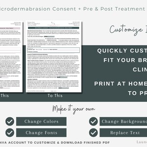 Microdermabrasion Consent Form | Esthetician Medspa Nurse Injector Microdermabrasion Consent ...