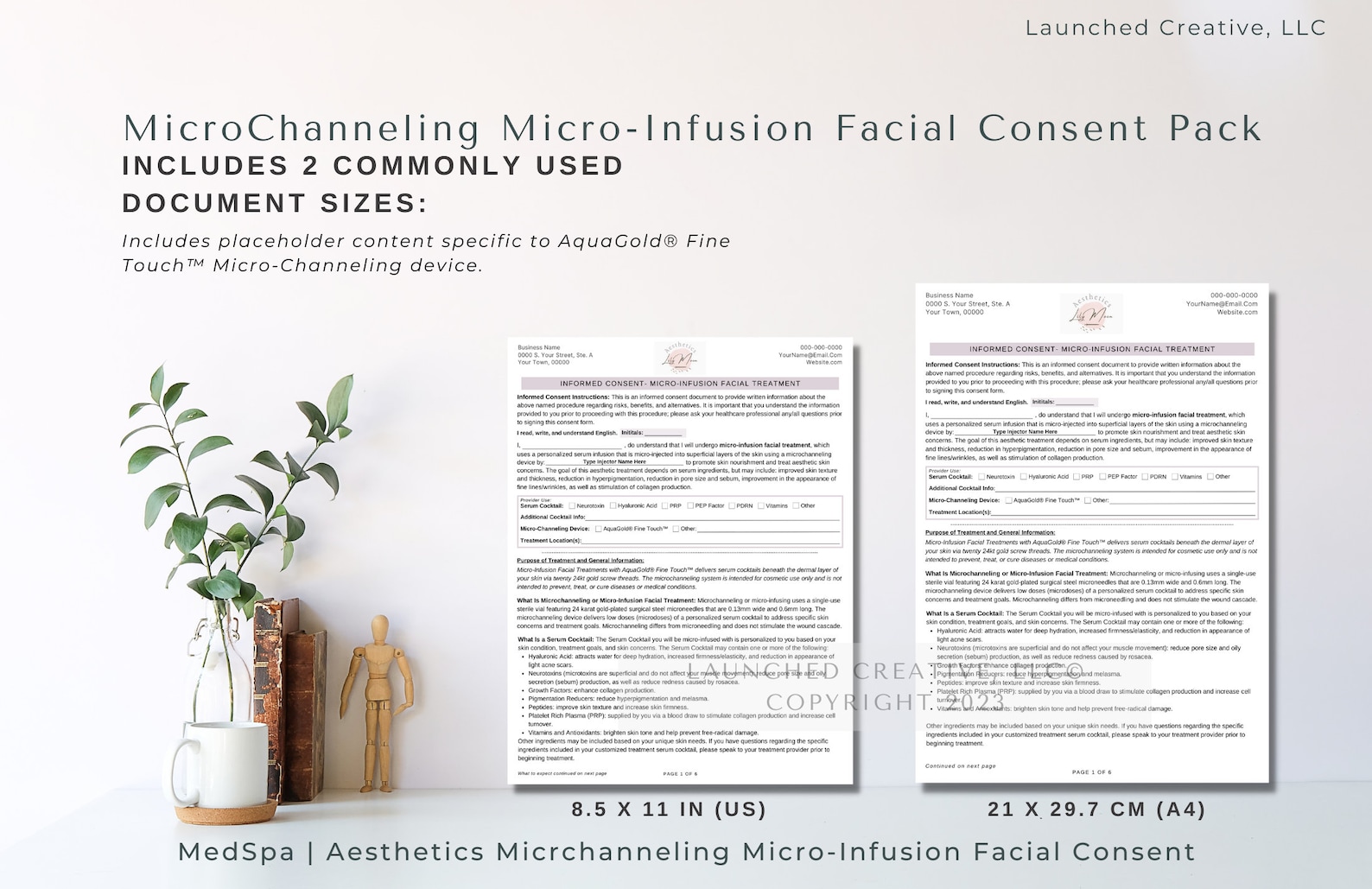 Microchanneling Micro-infusion Facial Consent Template | Aquagold Micro ...
