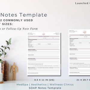 SOAP Note Template | Aesthetic Medspa Esthetician SOAP Note ...