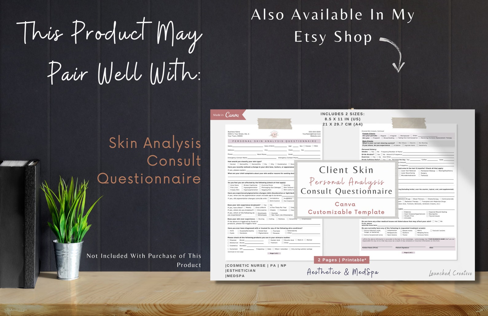 Skin Typing Assessment Form Template Fitzpatrick Skin Type - Etsy