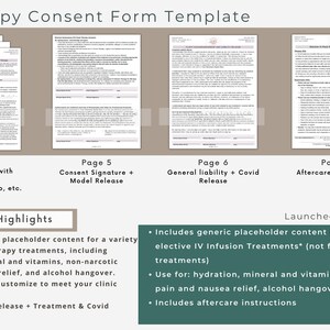 IV Infusion Therapy Consent Form Template IV Fluid Therapy Consent Form ...