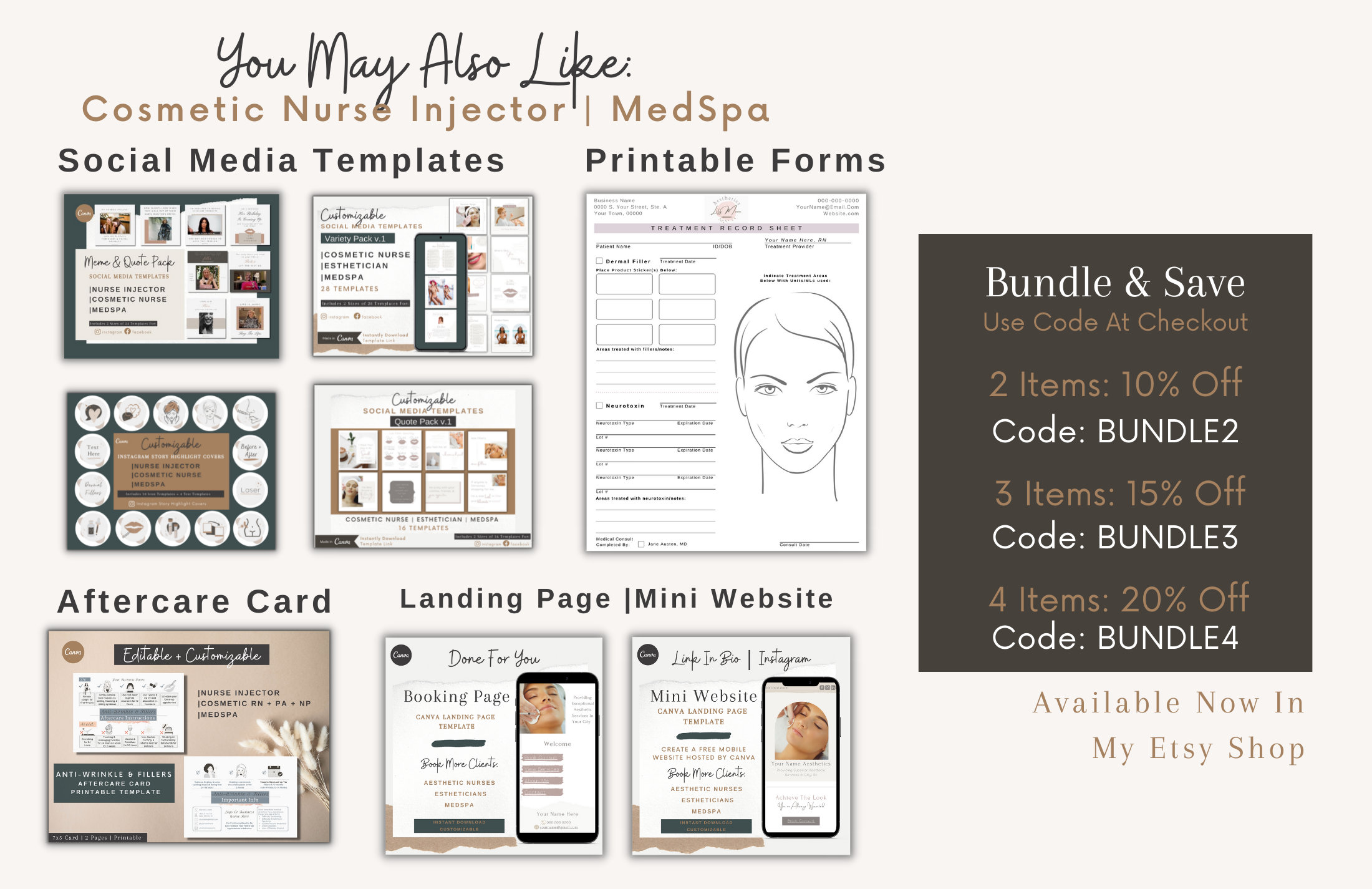 Laser Treatment Record Form Template Laser Hair Vein Acne - Etsy