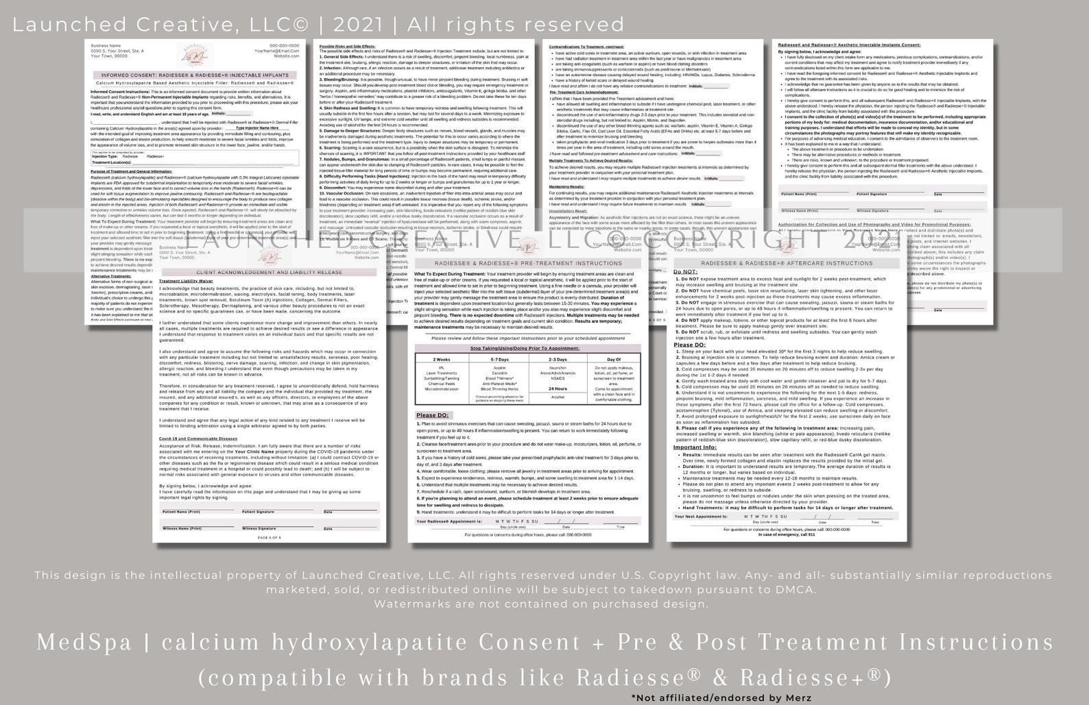 Radiesse Filler Collagen Stimulating Injections Consent Form Radiesse ...