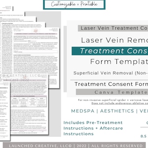 Laser Vein Removal Consent Form | Laser Vein Removal Consent Medspa ...