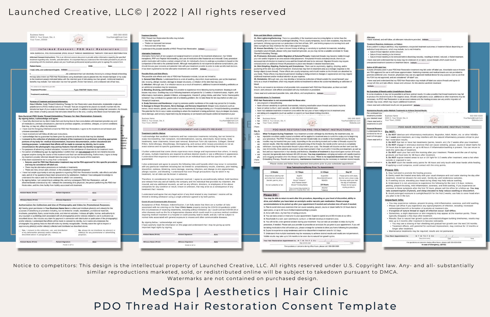 PDO Thread Hair Restoration Consent | Scalp Thread Embedding Therapy ...