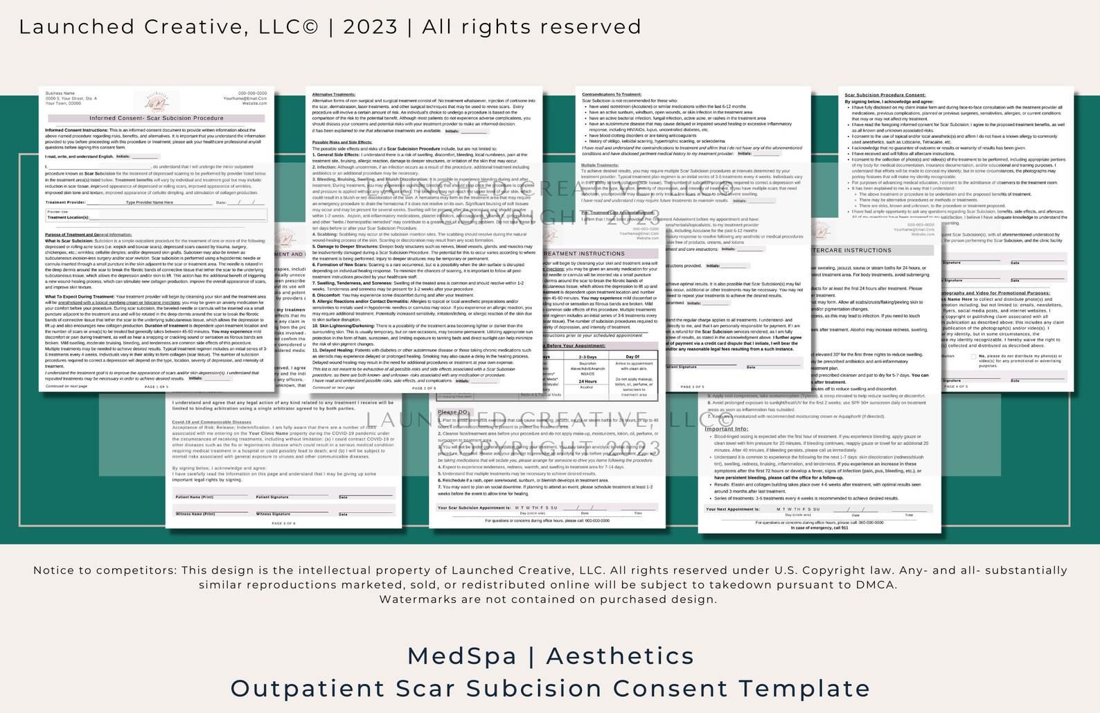 Scar Subcision Consent Form Template | Acne Scar Subcision Procedure ...