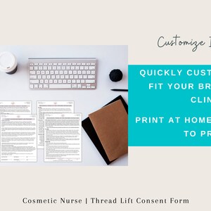 Thread Lift Consent Form Template PDO Thread Lift Silhouette - Etsy