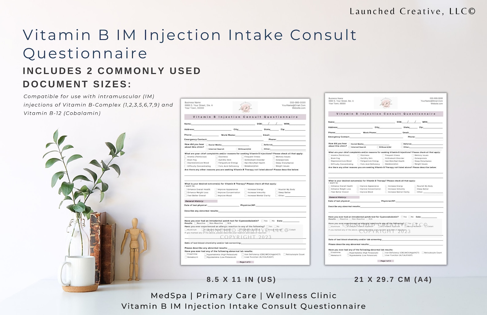 Vitamin B Consult Questionnaire Form Template | Vitamin B12 Consult ...