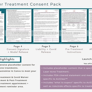 Acne Laser Treatment Consent Form Template | Aviclear™ Laser Acne ...