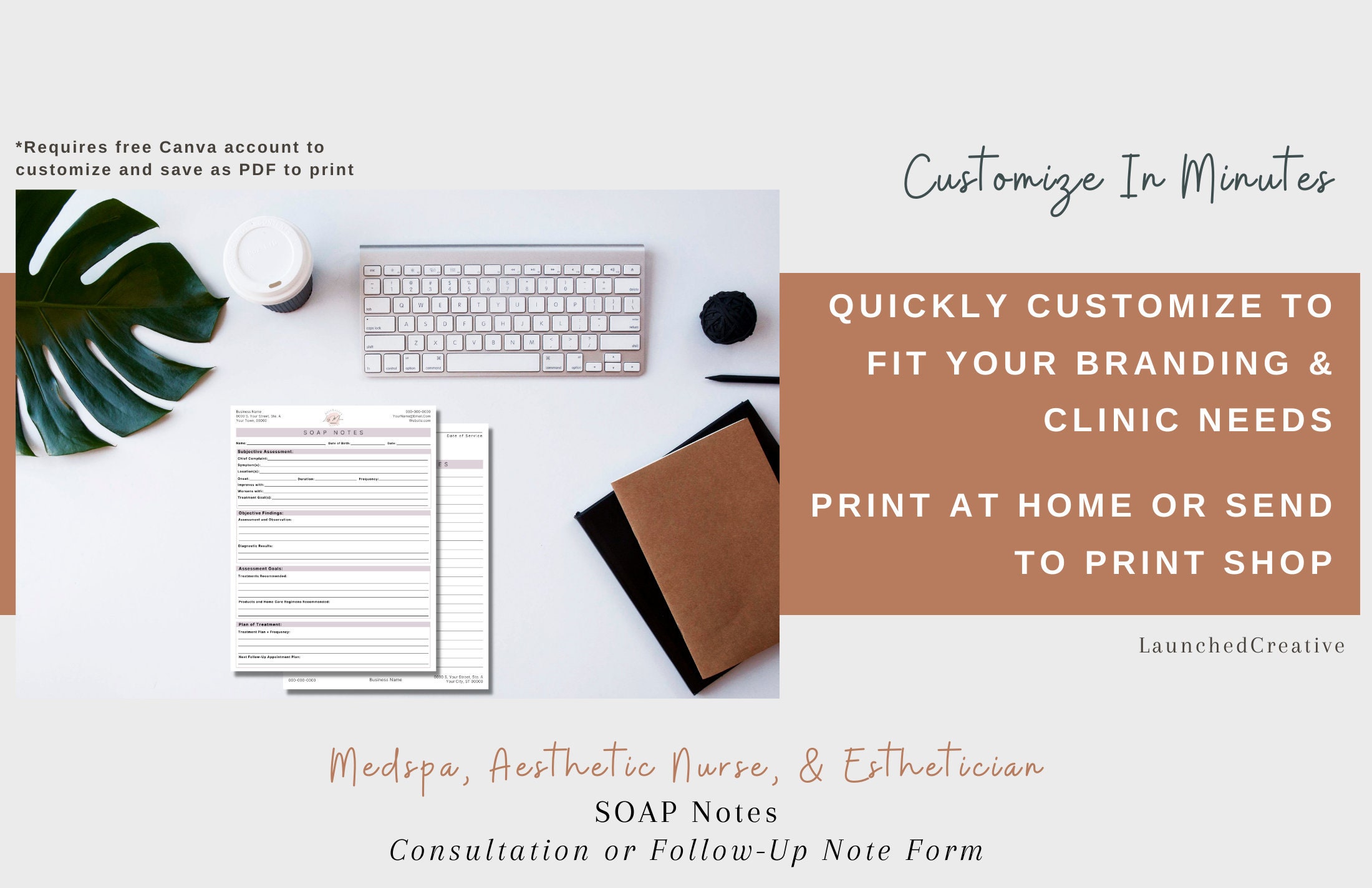 SOAP Note Template Aesthetic MedSpa Esthetician SOAP Note - Etsy México