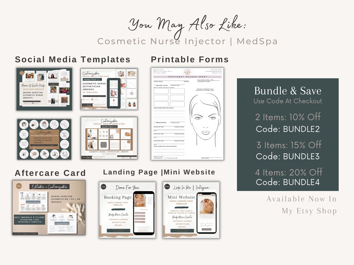 Thread Lift Aftercare Card Printable Thread Lift Aftercare | Etsy