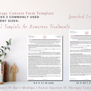 IV Infusion Therapy Consent Form Template IV Fluid Therapy - Etsy