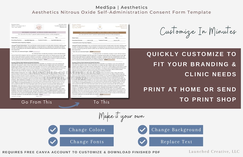 Nitrous Oxide Pro-nox™ Informed Consent Form Template | Aesthetics ...