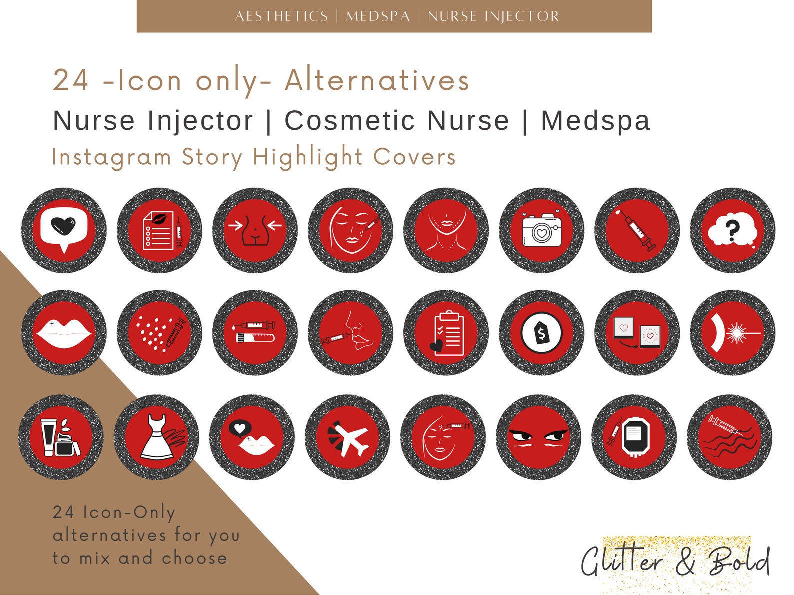 48 Nurse Injector Instagram Story Highlight Cover Icons | Cosmetic ...