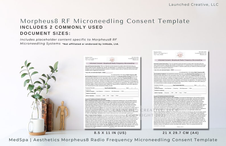 Radio Frequency Microneedling Treatment Consent Form Template Morpheus8 ...