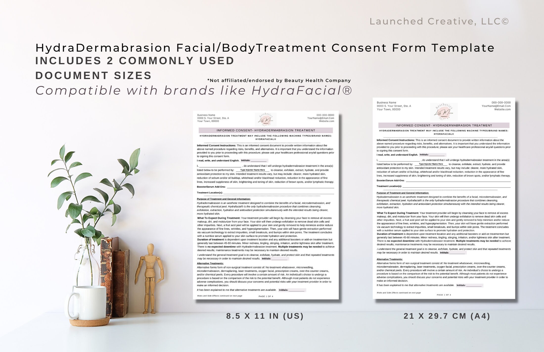 Hydradermabrasion Hydrafacial Consent Form Hydradermabrasion Consent ...