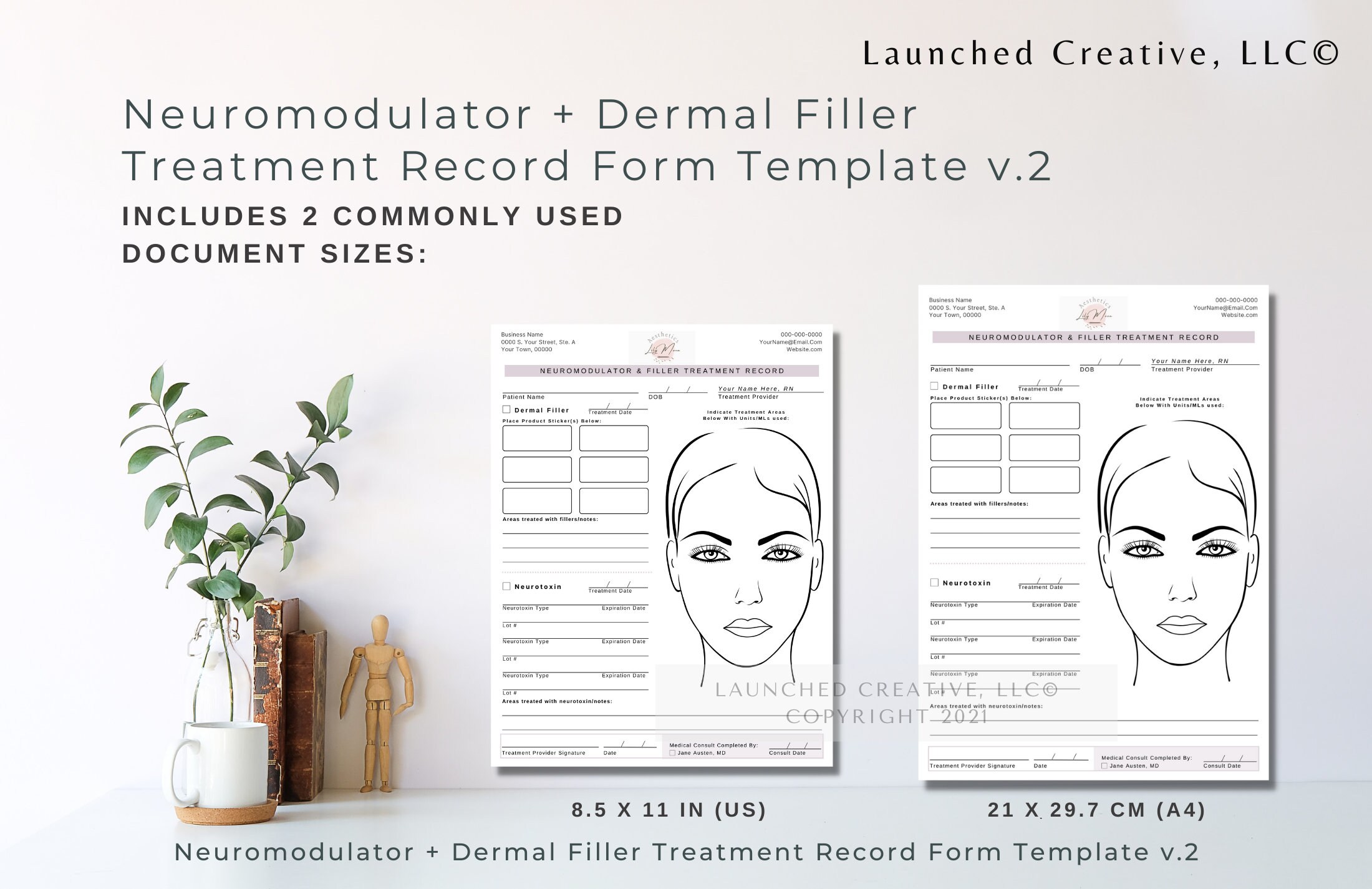 Printable Botox Treatment Record Form - Printable Forms Free Online