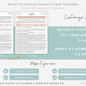 IV Infusion Therapy Minor Consent Form Template | IV Fluid Therapy ...