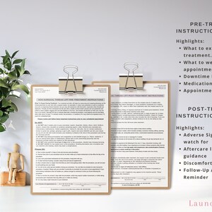 Thread Lift Consent Form Template PDO Thread Lift Silhouette | Etsy UK