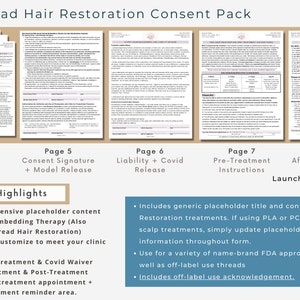 PDO Thread Hair Restoration Consent | Scalp Thread Embedding Therapy ...