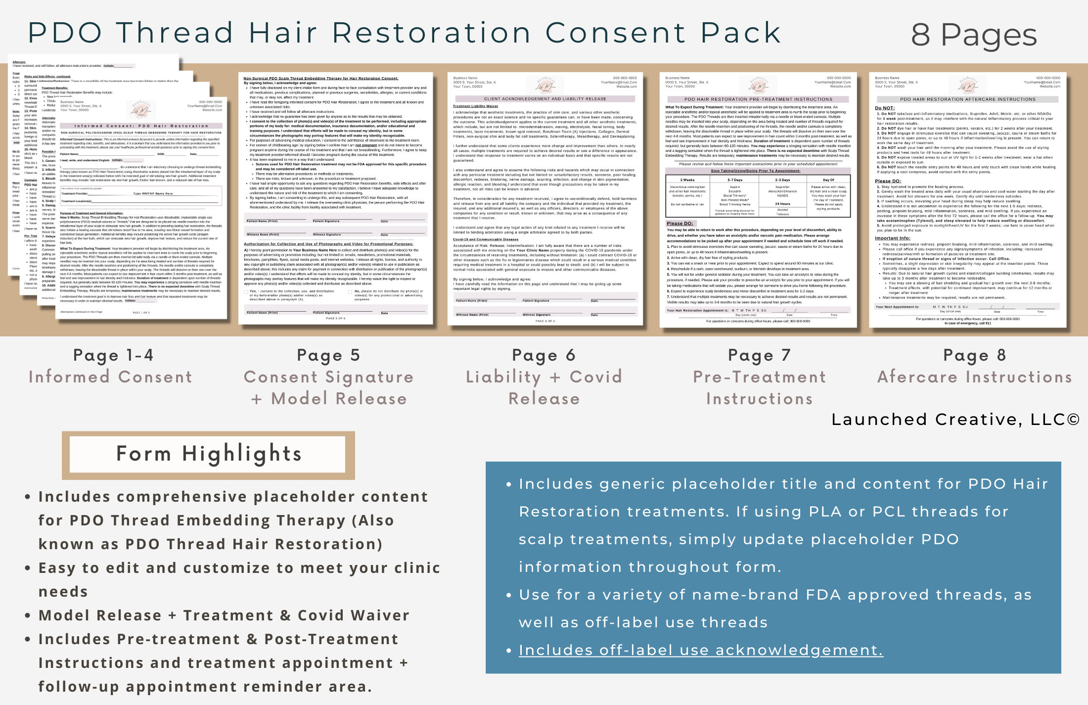 PDO Thread Hair Restoration Consent | Scalp Thread Embedding Therapy ...