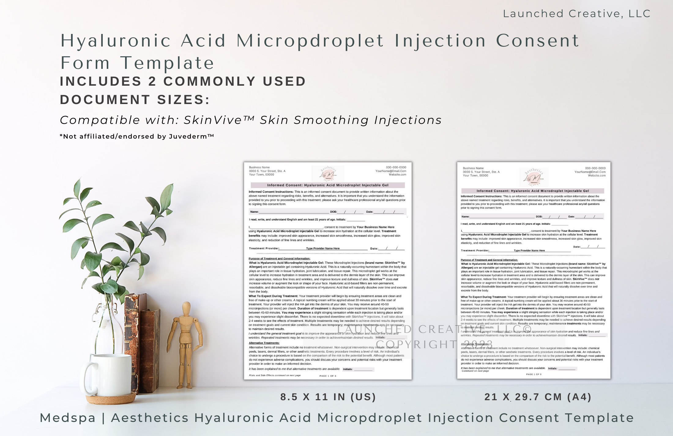 Hyaluronic Acid Skinvive Microdroplet Consent Form | Skinvive Informed ...