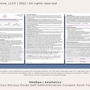 Nitrous Oxide Pro-nox™ Informed Consent Form Template | Aesthetics ...