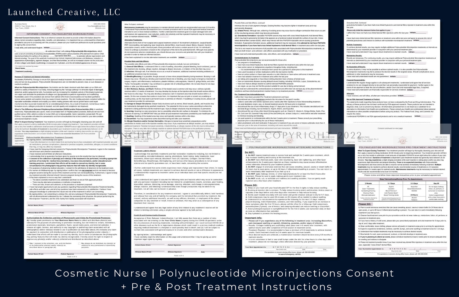 Nucleotide Microinjection Consent Template PDRN Polynucleotide ...