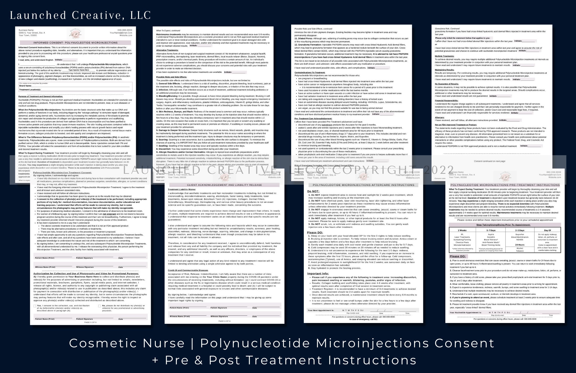 Nucleotide Microinjection Consent Template PDRN Polynucleotide ...