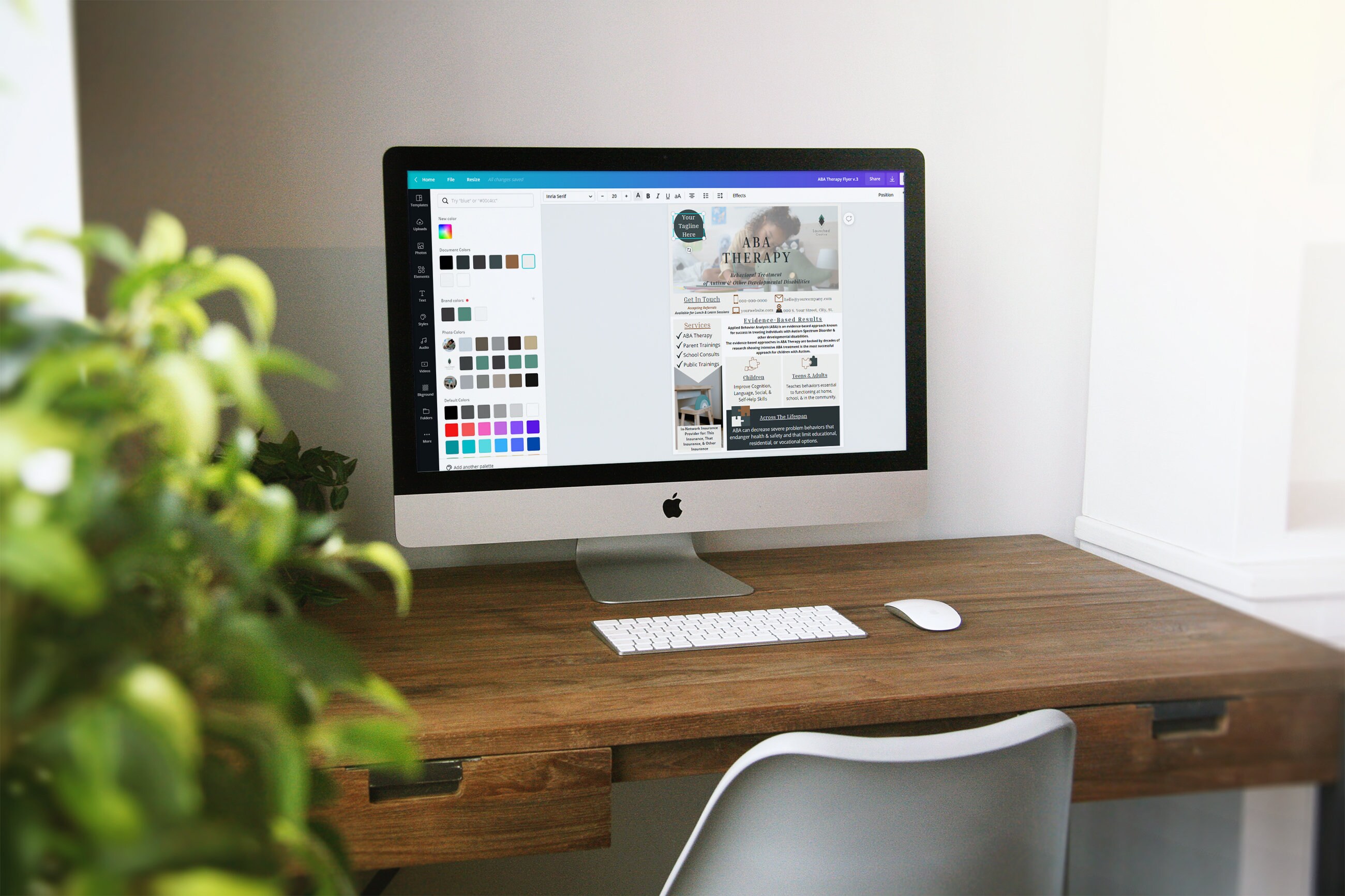 ABA Therapy Services Flyer Template Canva - Etsy